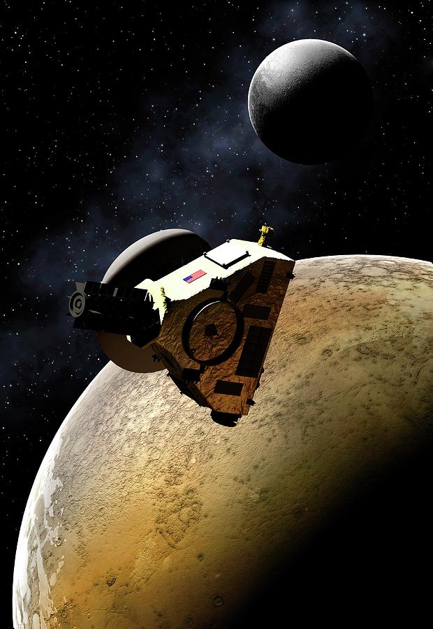 Artwork Of New Horizons Mission #1 by Mark Garlick / Science Photo Library