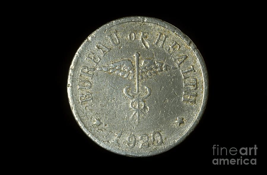 Health Token, Philippines, 1920 #1 by Science Photo Library