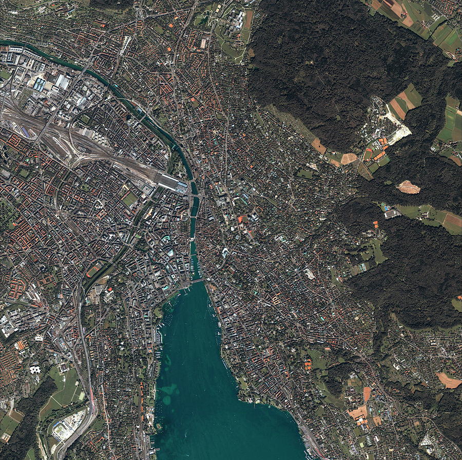 Zurich #1 by Geoeye / Science Photo Library
