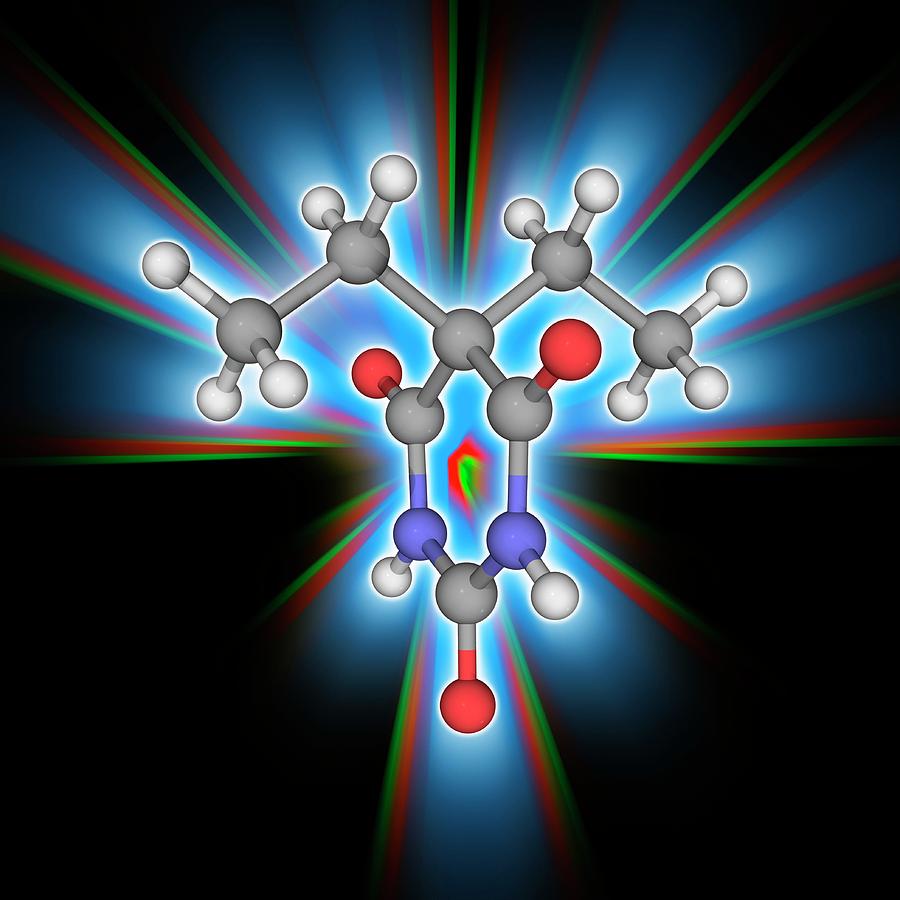Barbital Drug Molecule #4 by Laguna Design / Science Photo Library