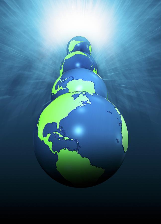 Parallel Universes #4 by Victor Habbick Visions / Science Photo Library