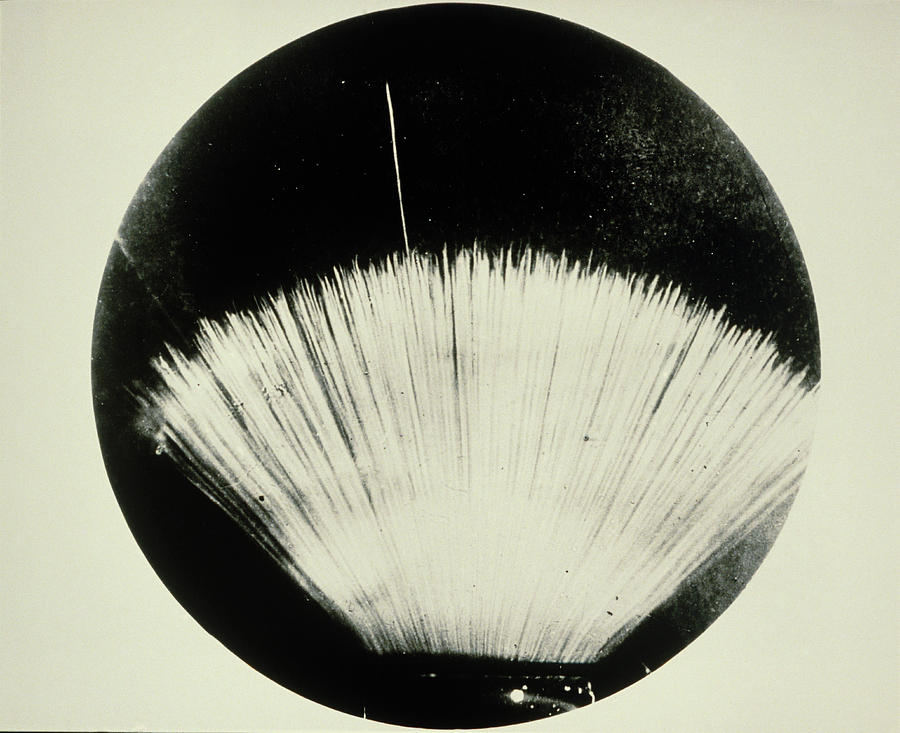 Alpha Particle Tracks From Radioactive Source by N. Feather / Science ...