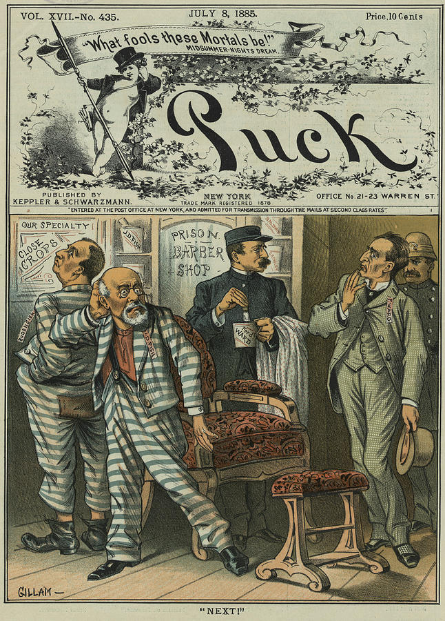 Cartoon Prison Barber Shop by Granger