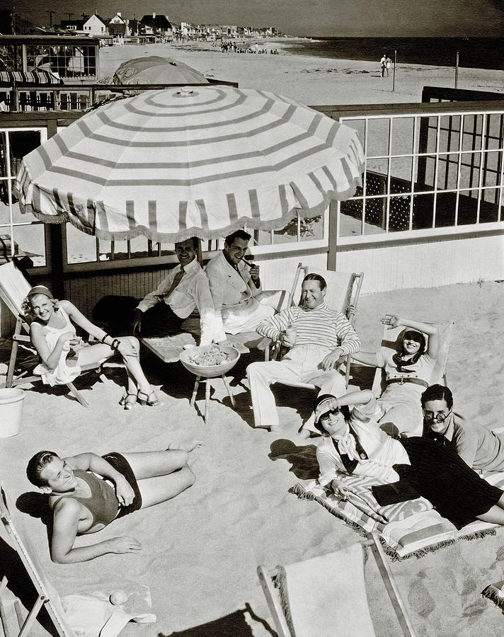 Celebrities On A Beach by Edward Steichen
