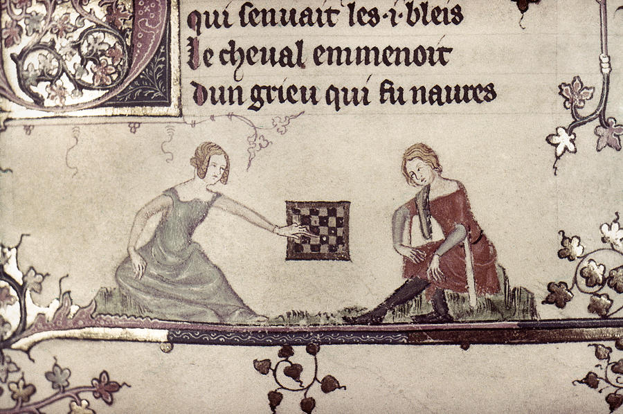 Checkers, 14th Century by Granger