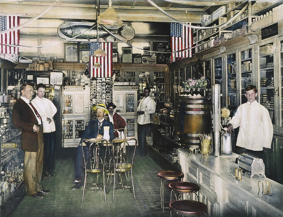 Collins Pharmacy, 1900 by Granger