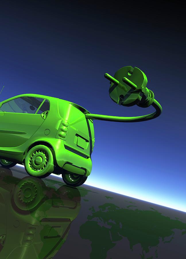 Electric Car by Victor Habbick Visions / Science Photo Library