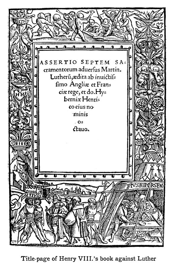 Henry Viii Title Page, 1521 by Granger