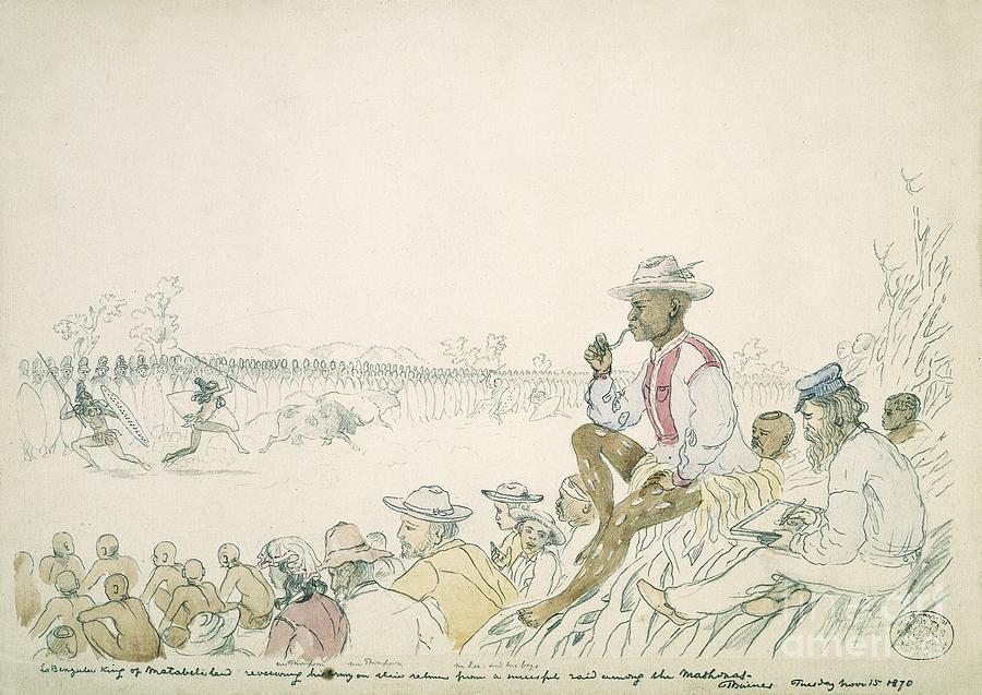 Lobengula, King Of Matabeleland, 1870 by "Natural History Museum ...