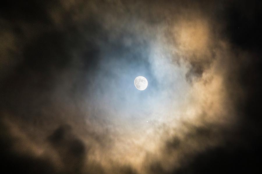 Moon And Jupiter Conjunction by Chris Madeley / Science Photo Library
