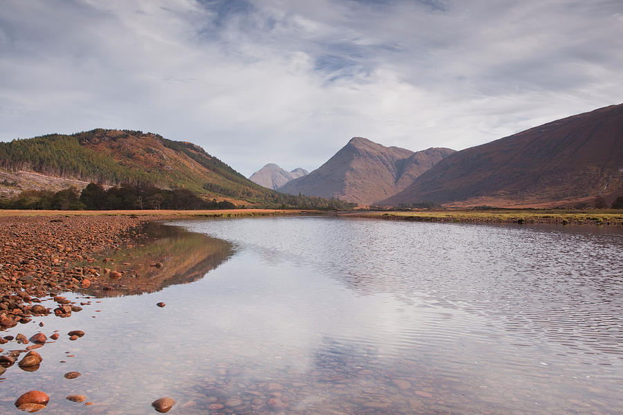 Mountains Reflecting Into Loch Etive by Julian Elliott Photography