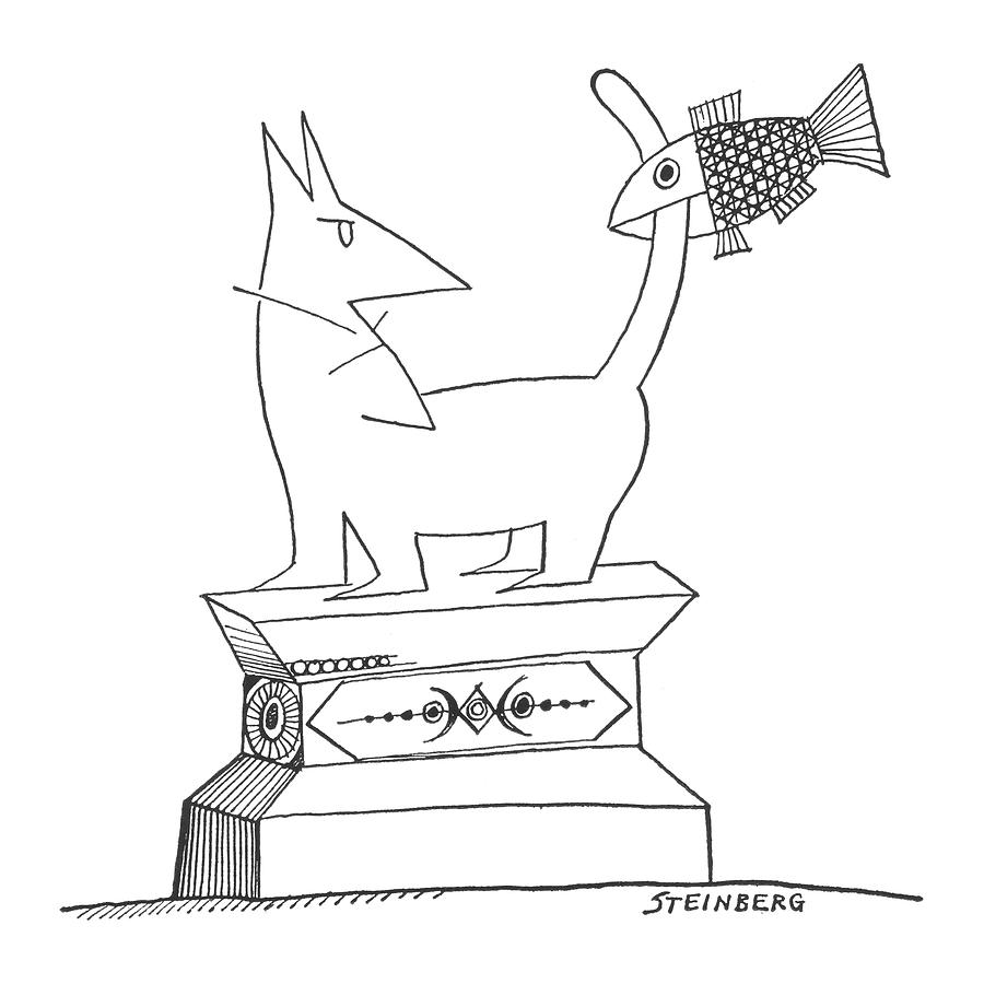 New Yorker August 17th, 1963 by Saul Steinberg