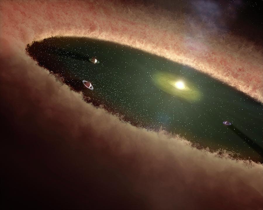 Planets Forming Around A Star by Nasa / Jpl-Caltech / T. Pyle (Ssc ...