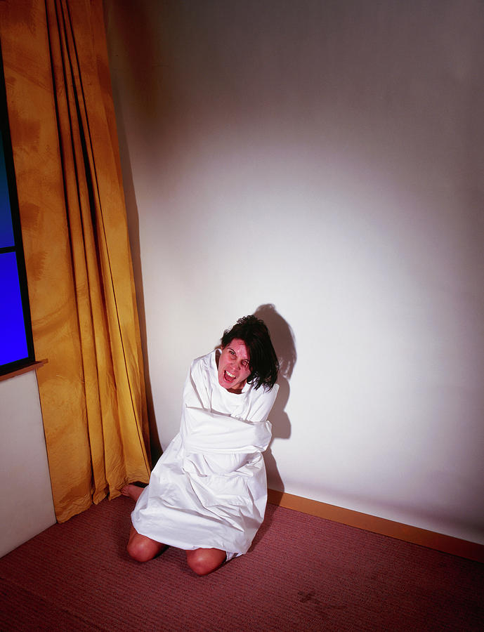 Psychiatric Patient In A Strait-jacket Screaming by Cc Studio / Science ...