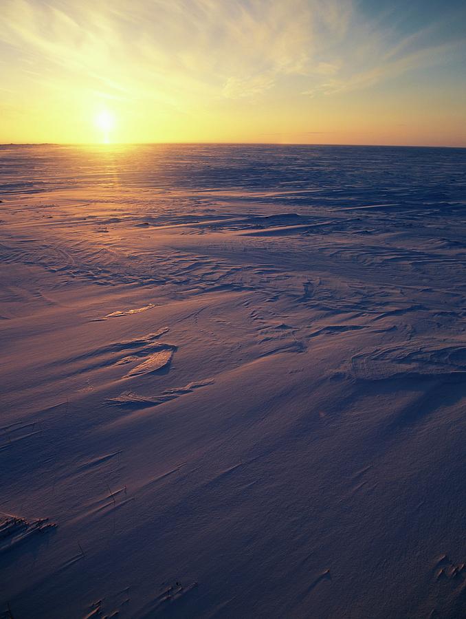 Sunset Over Fresh Snow by David Woodfall Images / Science Photo Library