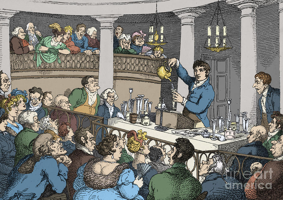 Humphrey Davy Lecturing 1809 #2 by Science Source