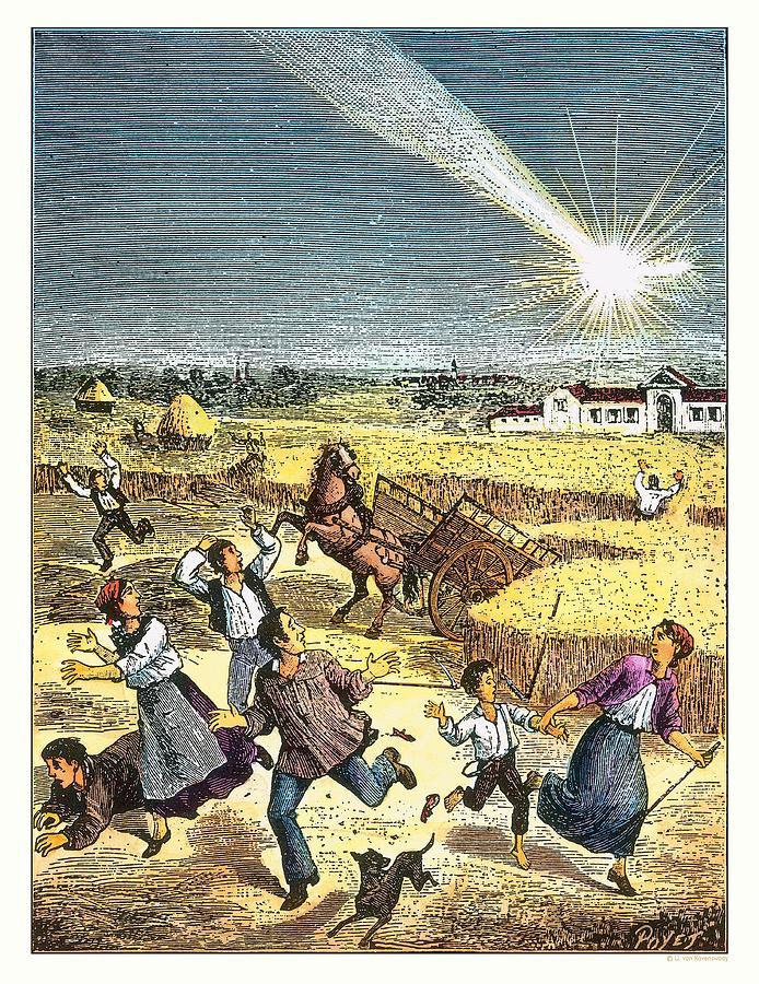 1872 Meteorite Explosion, Artwork by Detlev Van Ravenswaay / Science ...