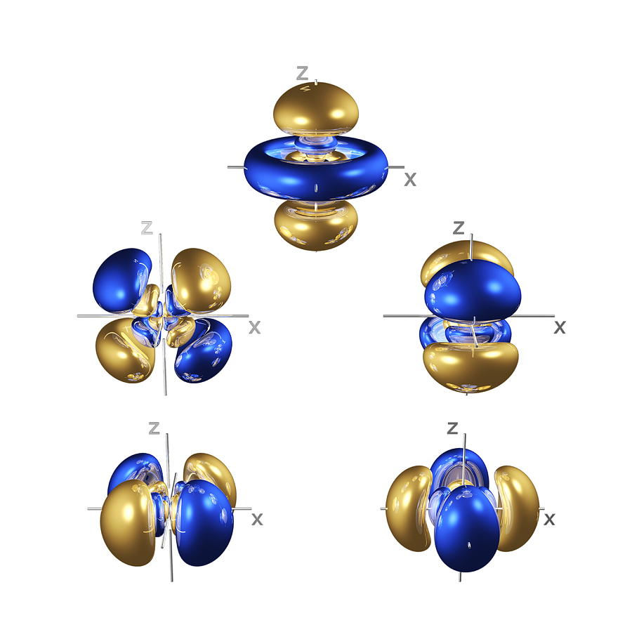 5d Electron Orbitals #3 by Dr Mark J. Winter / Science Photo Library
