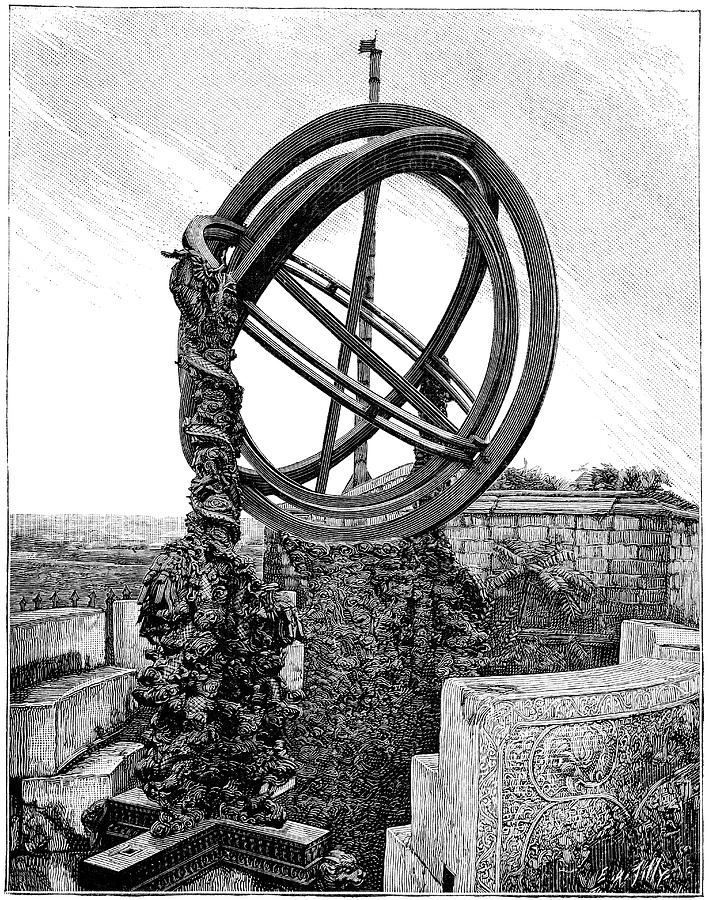 Chinese Armillary Sphere, 17th Century by Science Photo Library