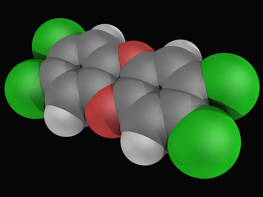 Dioxin (tcdd) Molecule by Laguna Design
