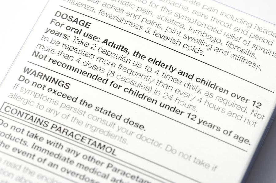 Drug Dosage Instructions by Jon Stokes / Science Photo Library
