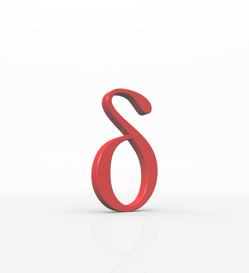 Greek Letter Delta, Lower Case by David Parker / Science Photo Library