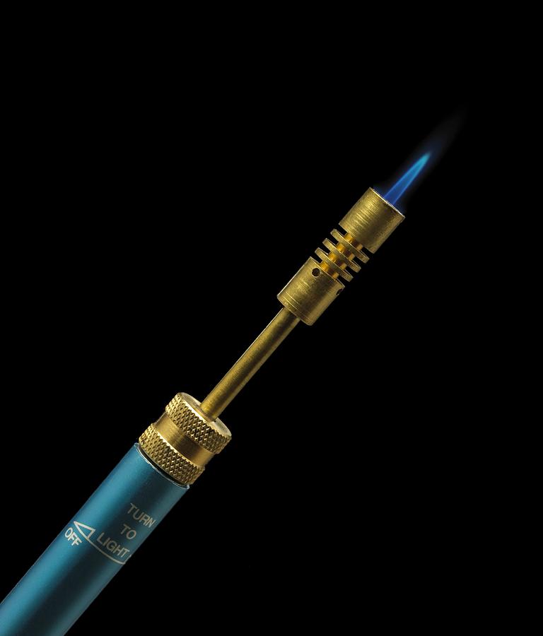 Hand-held Gas Torch by Mark Sykes / Science Photo Library