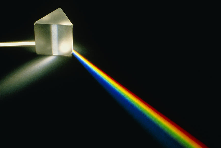 Light Through A Triangular Prism by David Parker / Science Photo Library