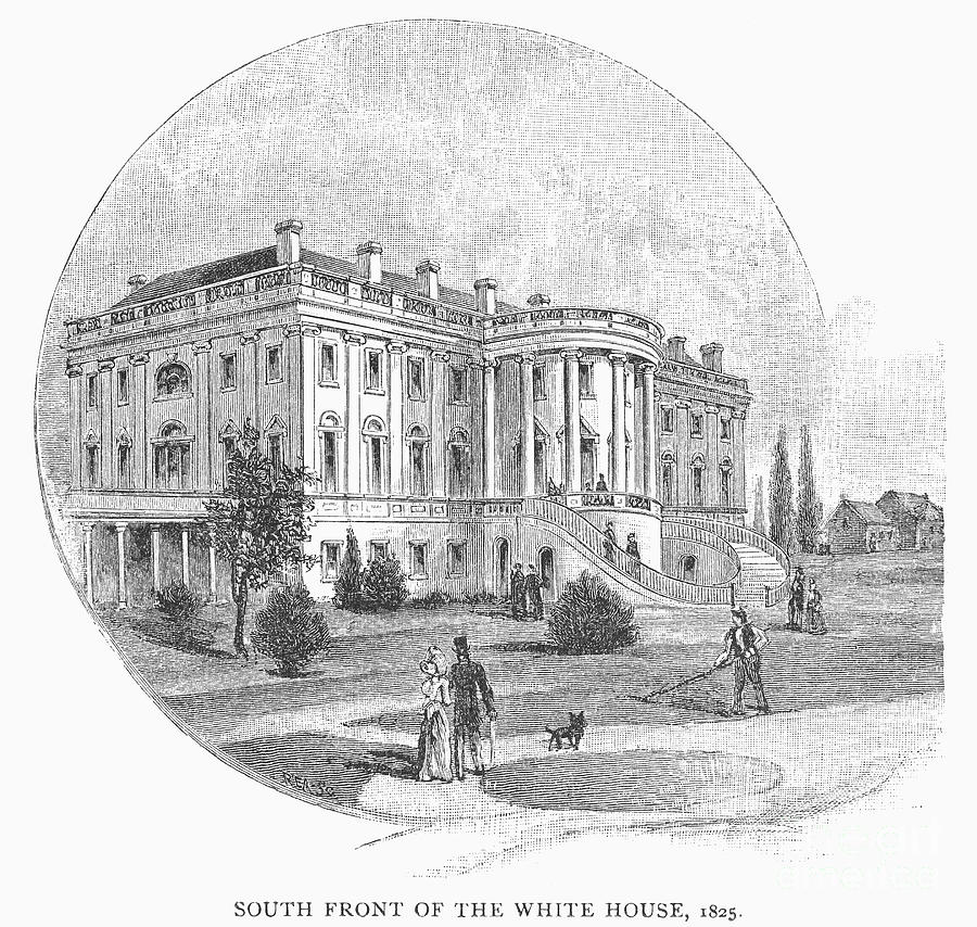 White House, 1825 by Granger