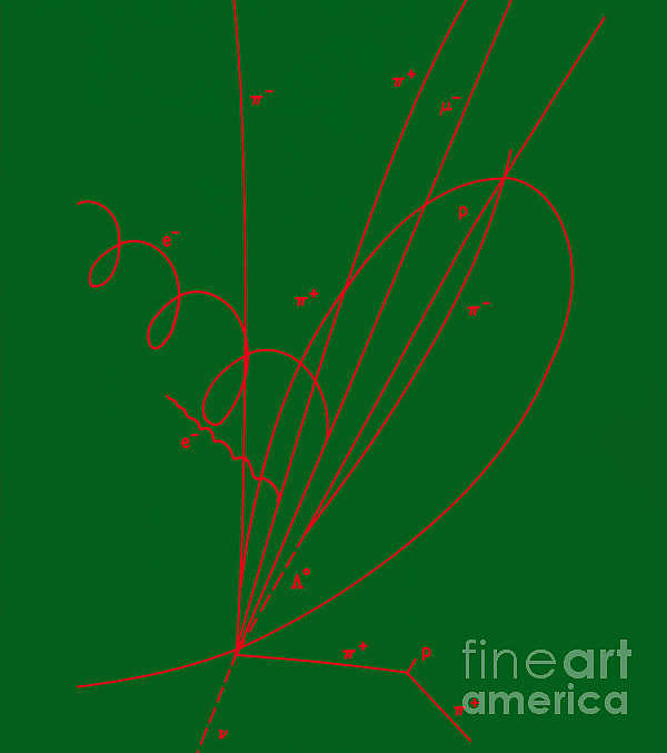 Discovery Of Charmed Baryon Quark #6 Greeting Card by Science Source