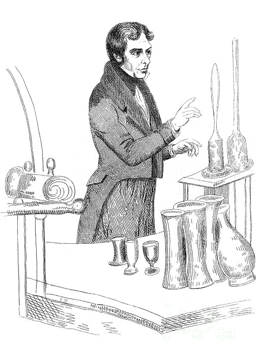 Michael Faraday, English Physicist Greeting Card by Science Source