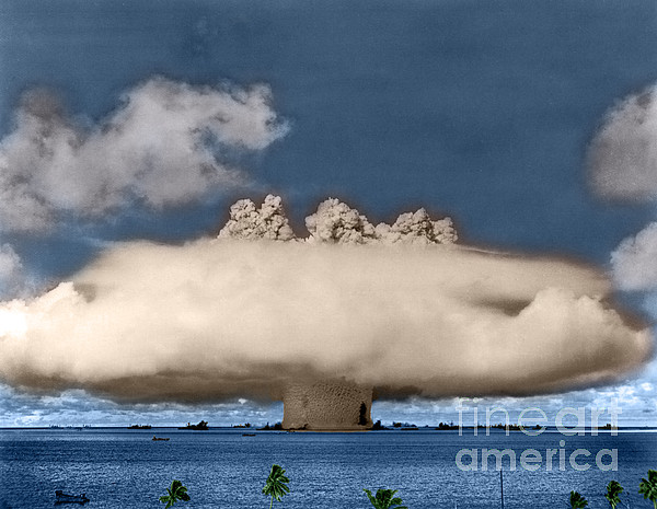 Mushroom Cloud of Operation Crossroads Baker Atomic Nuclear Bomb Test ...