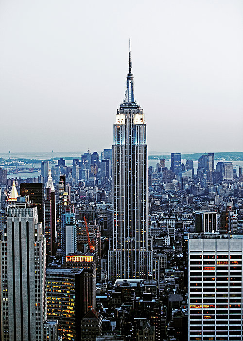 Empire State Greeting Card by Allan Baxter