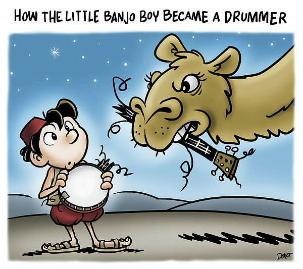 How The Little Banjo Boy Became A Drummer Jigsaw Puzzle by David Donar ...