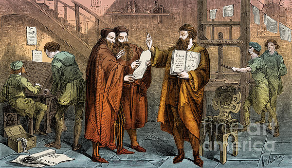 Johannes Gutenberg, German Inventor and Publisher Greeting Card by ...