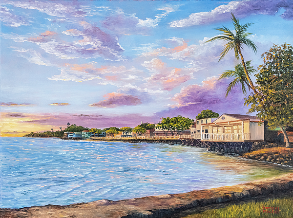The Back of Front Street Lahaina Jigsaw Puzzle by Darice Machel McGuire ...