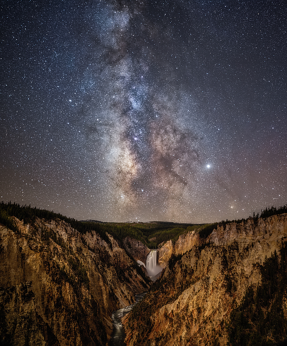 Yellowstone at Night Jigsaw Puzzle by Darren White - PX Puzzles