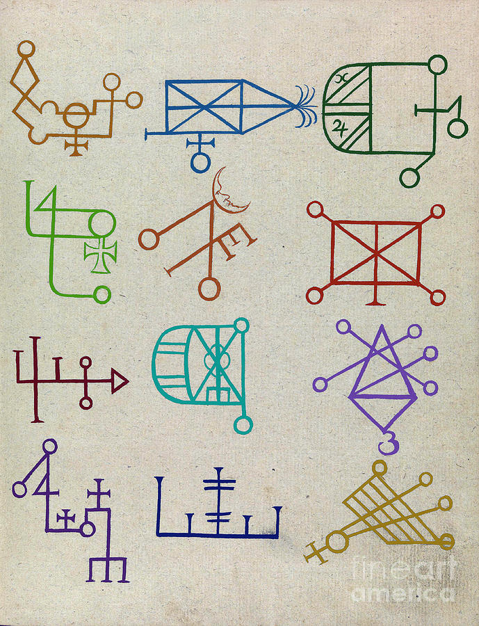 Cabbalistic Signs And Sigils, 18th #16 by Science Source