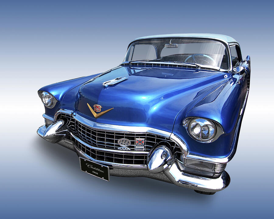 1955 Cadillac Blue by Gill Billington
