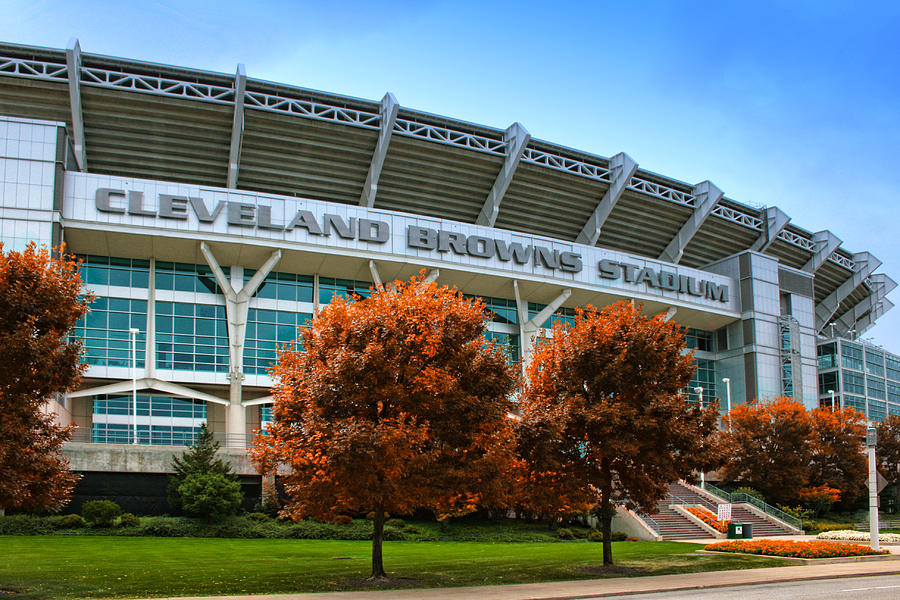 Cleveland Browns Stadium Photograph by Ken Krolikowski - Metal Posters