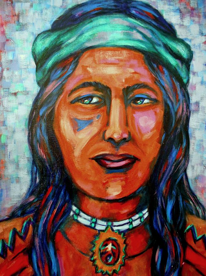 Native American Woman by Bridget Marshall