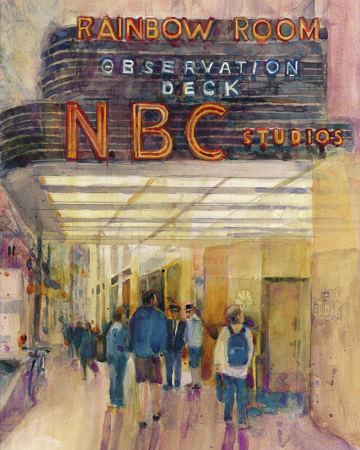 Rainbow Room, NBC Studios, Midtown, New York City, USA Painting by ...