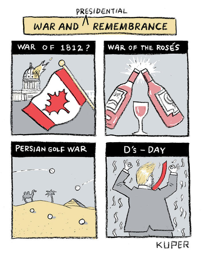 War and Presidential Rembembrance by Peter Kuper