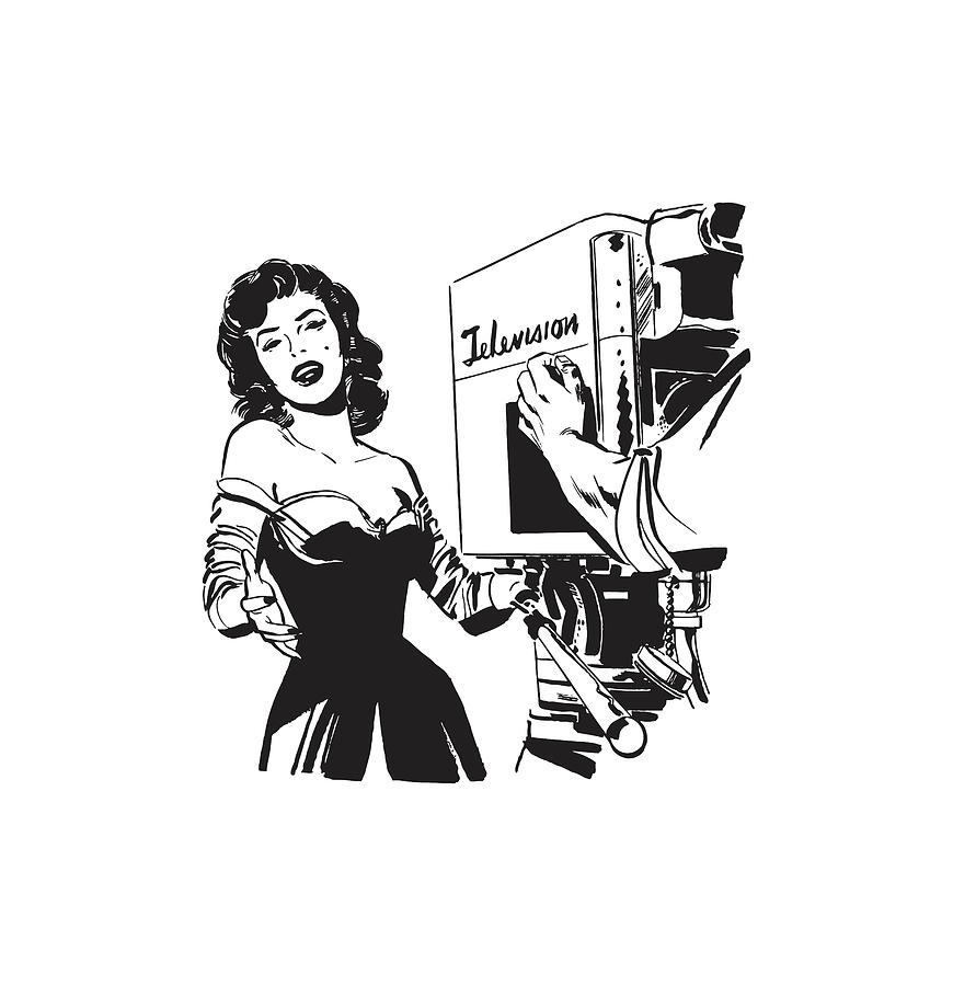 Female Television Star Being Filmed #1 by CSA Images