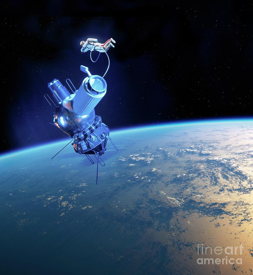 First Space Walk #1 by Detlev Van Ravenswaay / Science Photo Library