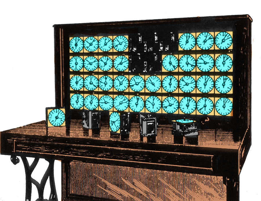 Herman Hollerith Tabulating System, 1890 #1 by Science Source