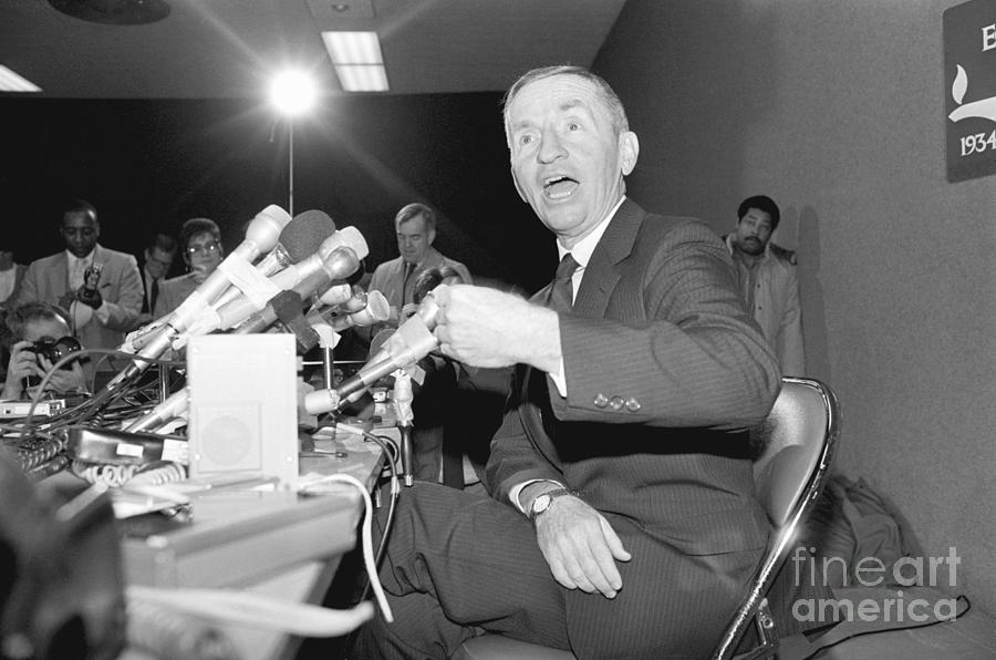 Ross Perot At Press Conference #1 by Bettmann