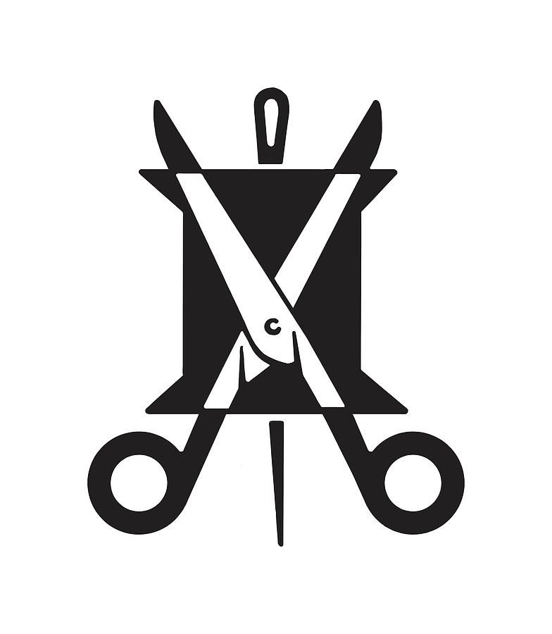 Scissors Needle and Thread #1 by CSA Images