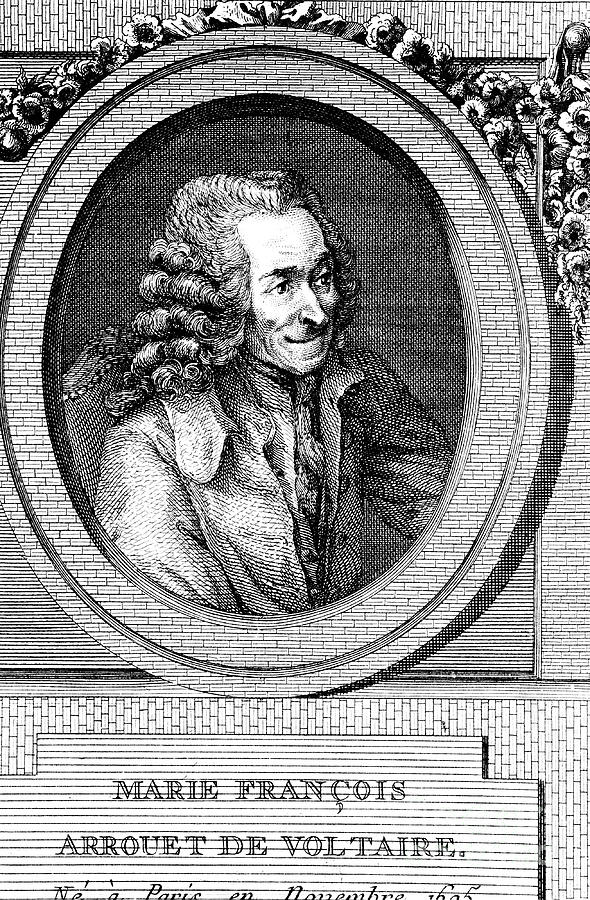 Voltaire, 18th Century French Author #1 by Print Collector