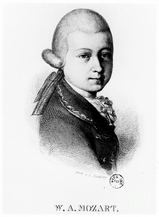 Wolfgang Amadeus Mozart 1756-1791 #1 by Print Collector